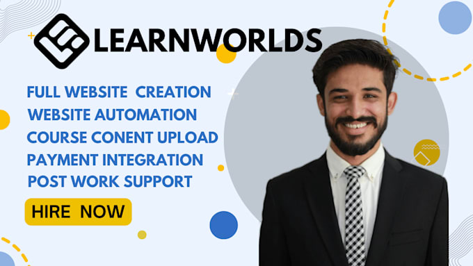 Create your lms or course website in learnworlds in 48 hours by Khubaib1834 | Fiverr