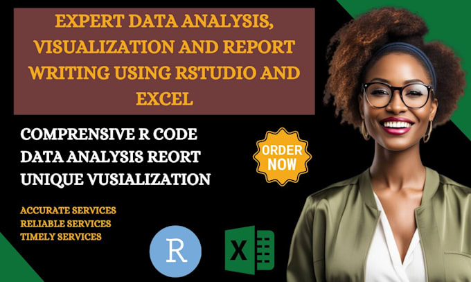 Do data analysis, visualization, and report writing using r studio and ...