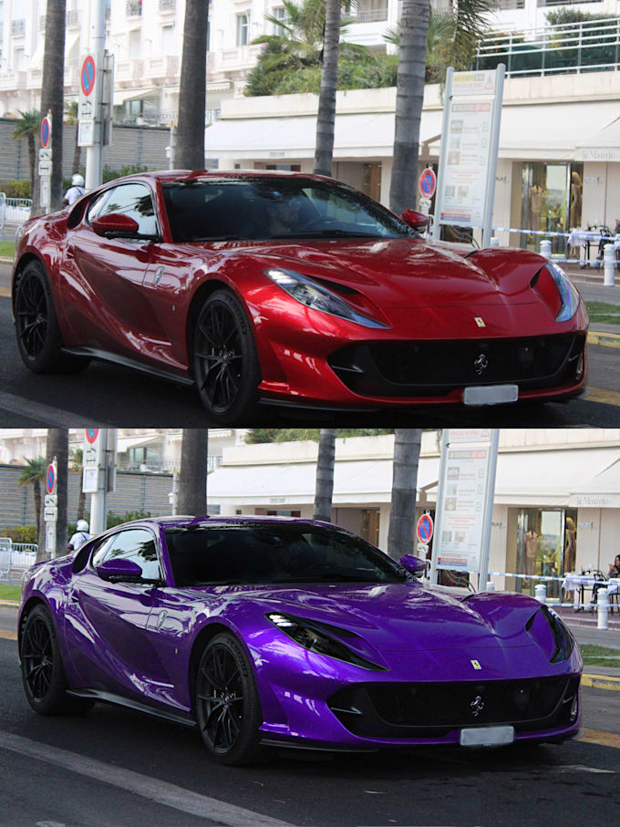 Professionally change the color of your car in photoshop, also tint by ...