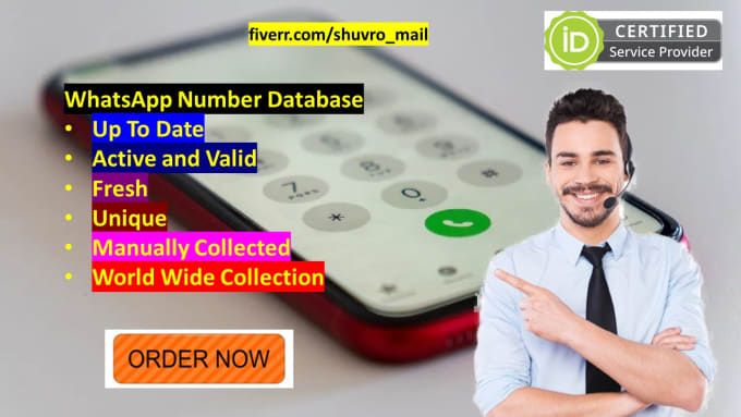 Provide up to date whatsapp number database by Shuvro_mail | Fiverr