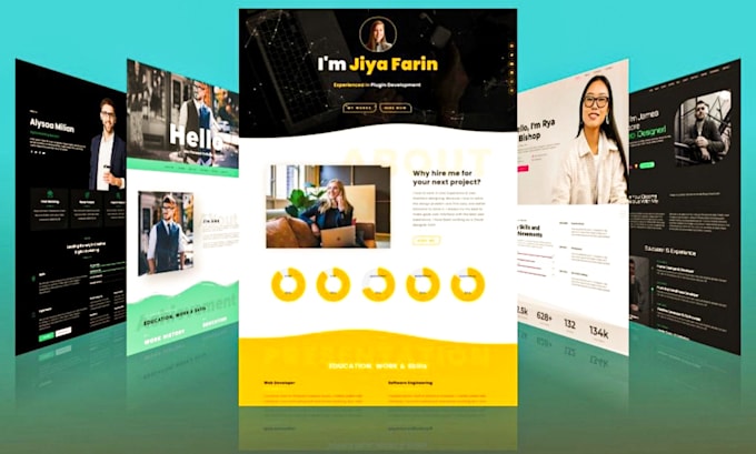 Revamp redesign portfolio, single page, one page website by ...