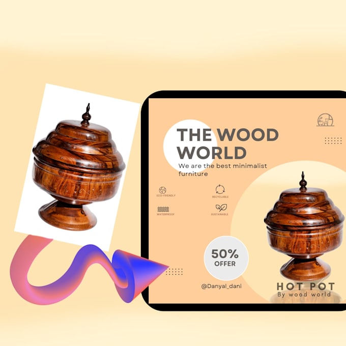 Make you a decent attractive product advertisement poster by F_ahmed ...