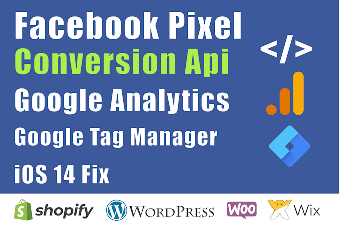 Fix setup facebook pixel conversion api and google analytics 4 with gtm tracking by Adstudy24 ...