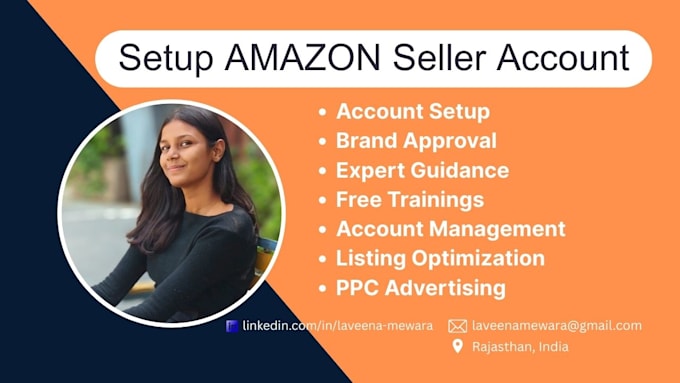 Setup and manage amazon seller account by Laveenamewara | Fiverr