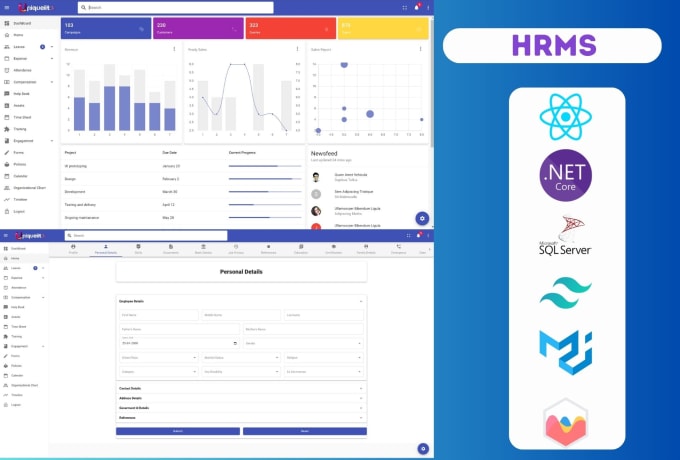 Do full stack hrms development with react dotnet core by Musharaf_dev ... Do full stack hrms development with react dotnet core by Musharaf_dev ...