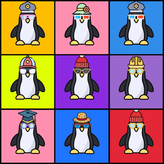 Give you pre made nft collection of 5k penguin nfts by Nft_with_nap ...