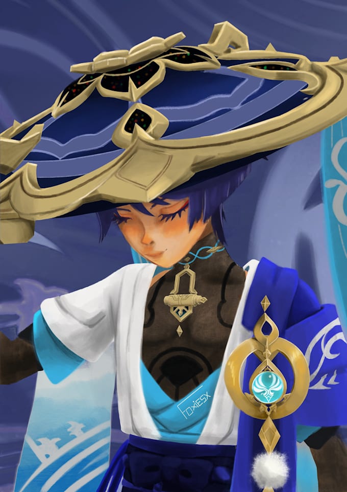 Draw you a profile picture freestyle drawing by Foxiesxarts | Fiverr