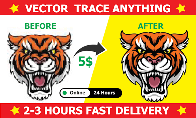 Vector redraw convert logo to vector convert image to vector by ...