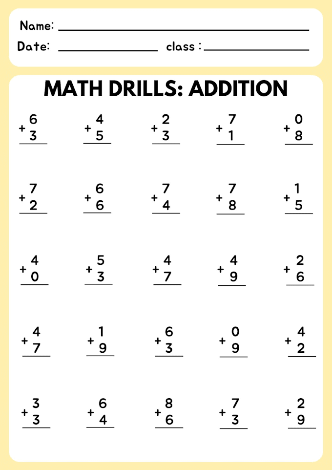 Create custom design math work sheet by Muhammadsagh255 | Fiverr