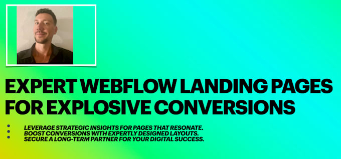 Create expert webflow landing pages for conversions by Johnmoritz | Fiverr