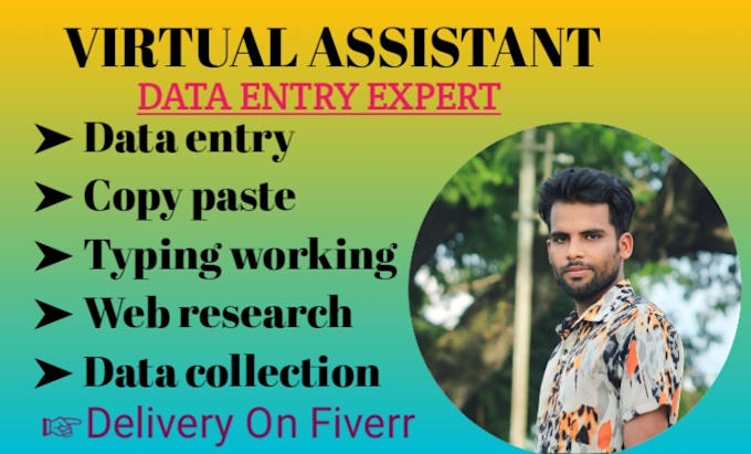 Do prefect data entry typing copy paste web research data collection by ...
