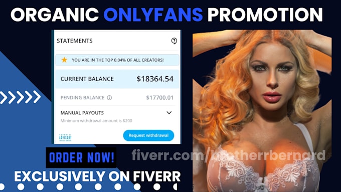 Setup onlyfans promotion, onlyfans management, onlyf,ans and adult web promotion by ...
