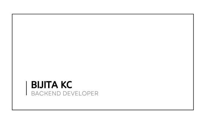 Develop the backend for your project by Bijita_kc | Fiverr