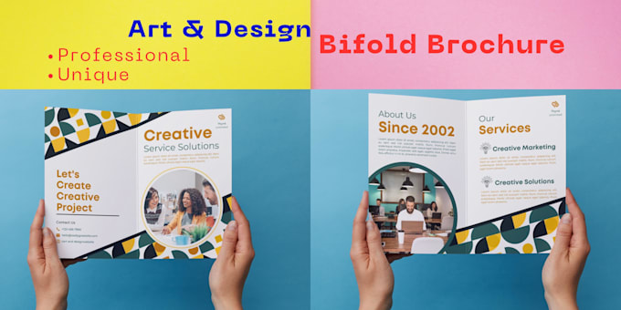 Design bifold and trifold attractive brochures for school college ...