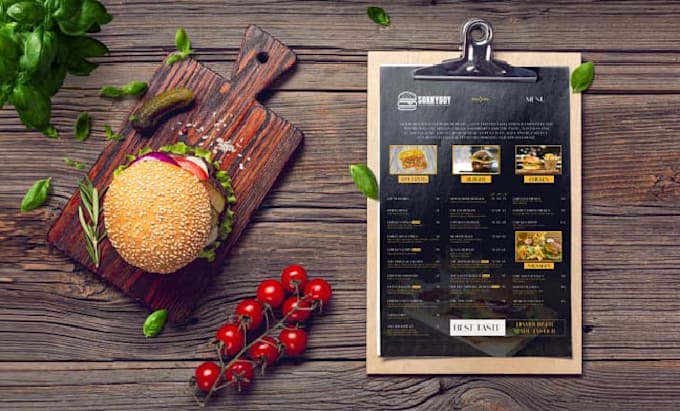 An amazing menu design, food menu, restaurant menu by Itswitcher | Fiverr