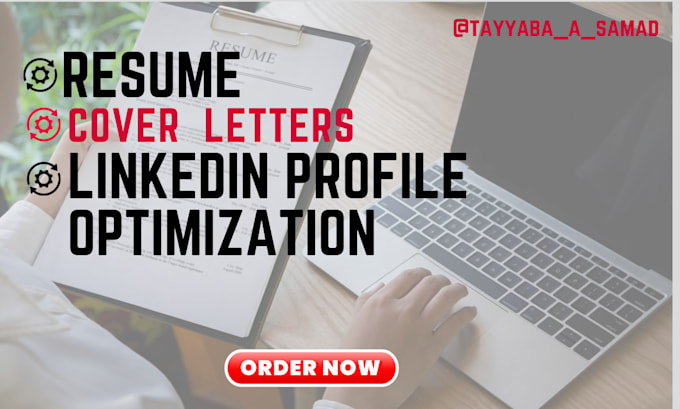 Write your resume, cv, cover letter and optimize linkedin by Tayyaba_a_samad | Fiverr