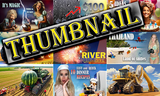 Create exceptional youtube thumbnails that stand out by Pejma2001 | Fiverr