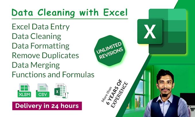 Clean, merge and organize your excel or csv data by Gdabdullah | Fiverr