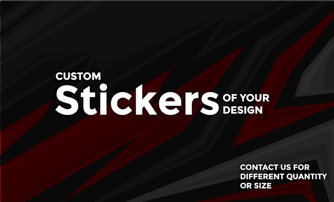 Print custom stickers with your logo or design by Angptrdesign | Fiverr