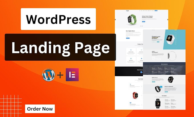 Create wordpress landing page, elementor landing page with elementor pro by Free_sujon | Fiverr