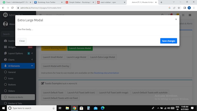 Do react js, bootstrap, javascript, html by Nikhildeshpa337 | Fiverr