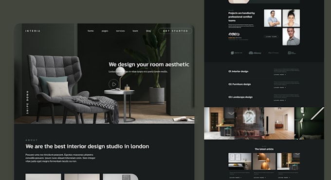 Website ui design, mobile app ui, landing page ui ux design by Myatt21 | Fiverr