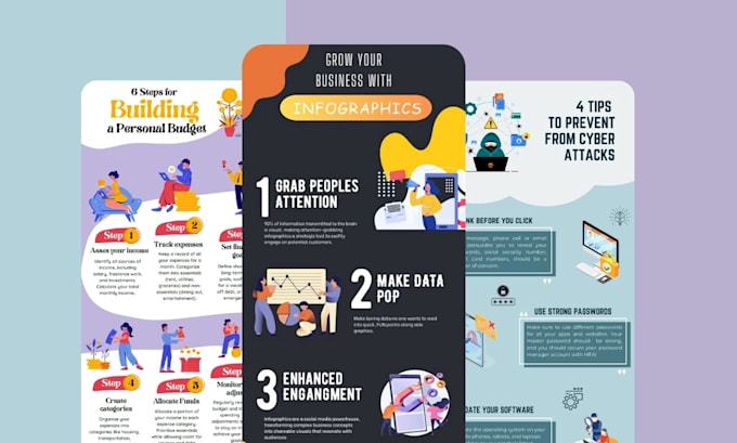 Create attention grabbing infographics for your business by Ivoacestudio | Fiverr