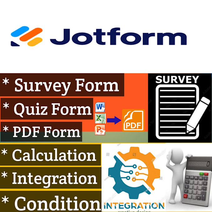 Create survey form , registration from, calculation, integration, jotform by Huraira304183 | Fiverr