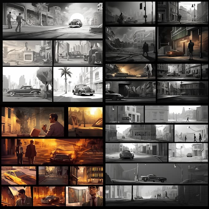 Create professional storyboard in any art style by Szcantika | Fiverr