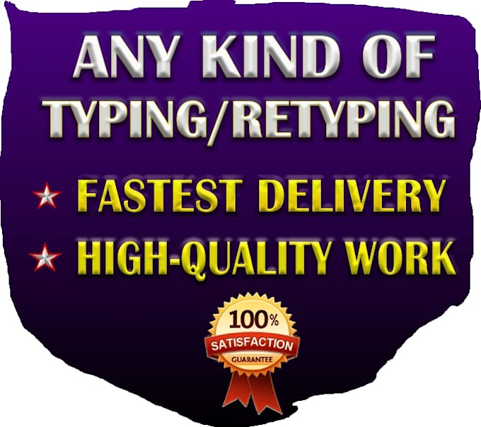 Do fast typing, retype scanned documents, edit ms word, pdf, copy paste ...