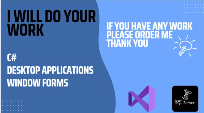 Create windows forms, wpf application in c sharp by Ali_yan1 | Fiverr
