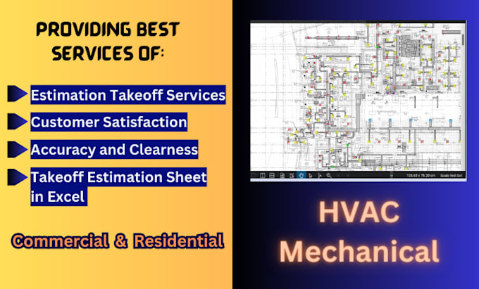 Do mechanical estimation hvac takeoff by using bluebeam by Estimator ...