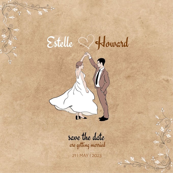 Design the most beautiful wedding invitation by Serayulu | Fiverr