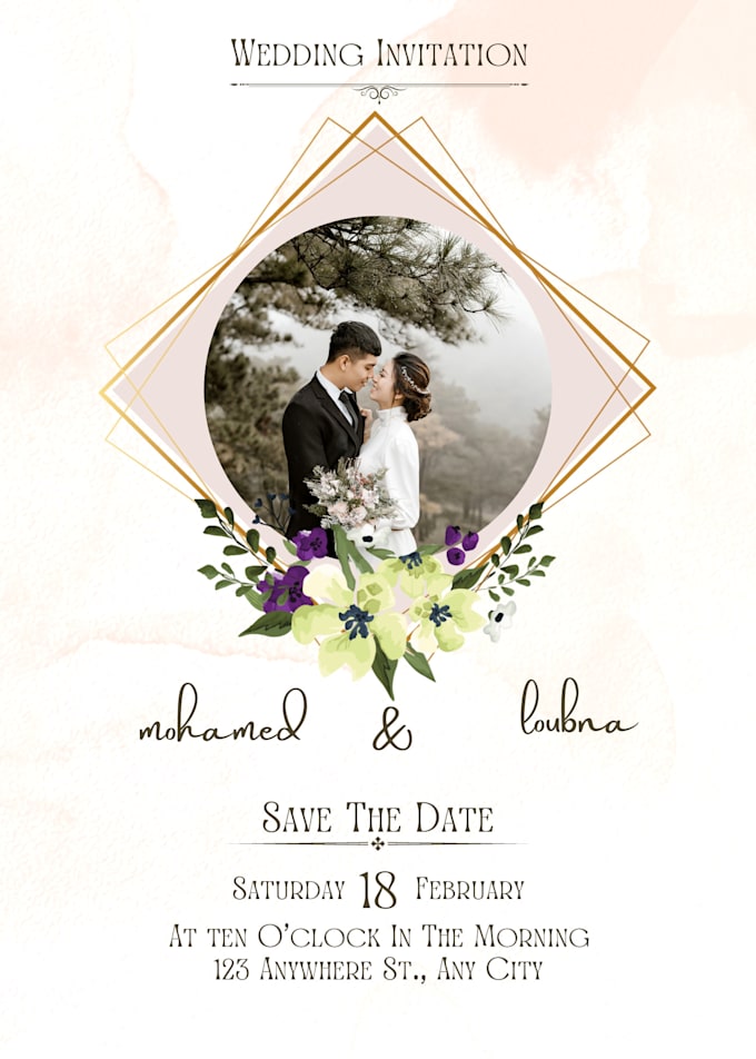 Design the most beautiful wedding invitation by Mohamed_syaj | Fiverr