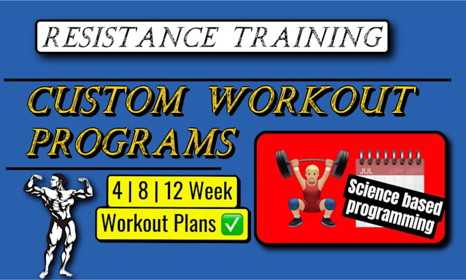 Design a customized workout program by Willgetsufit | Fiverr