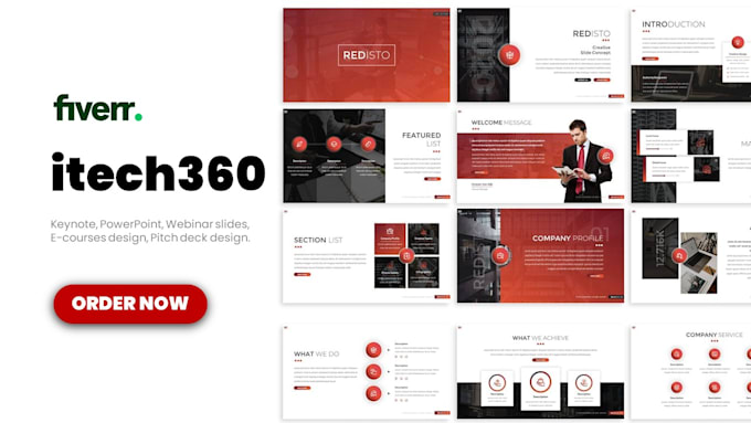 Create webinar slides, ecourse, teachable website desing by Itech_360 | Fiverr