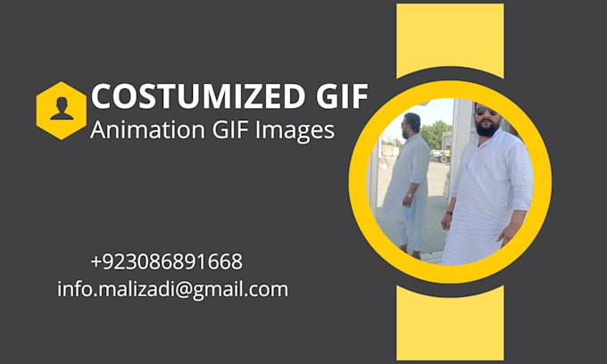Create custom animated gifs for you by Bilalrafi6314 | Fiverr