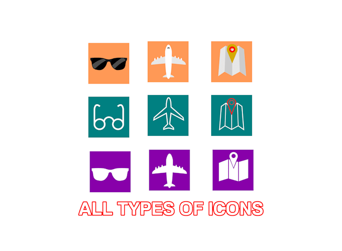 Design a custom icon pack for your brand by Ibzinoo | Fiverr