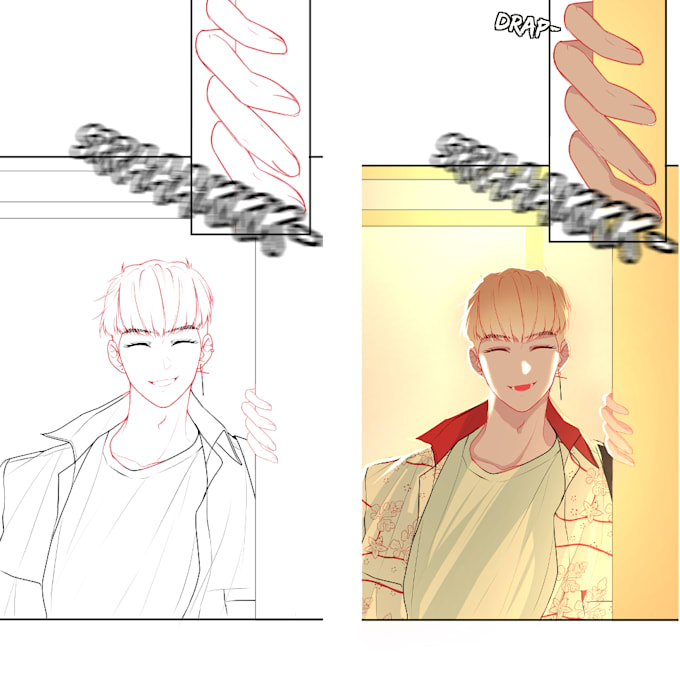 Color your webtoon and comics by Okids6 | Fiverr