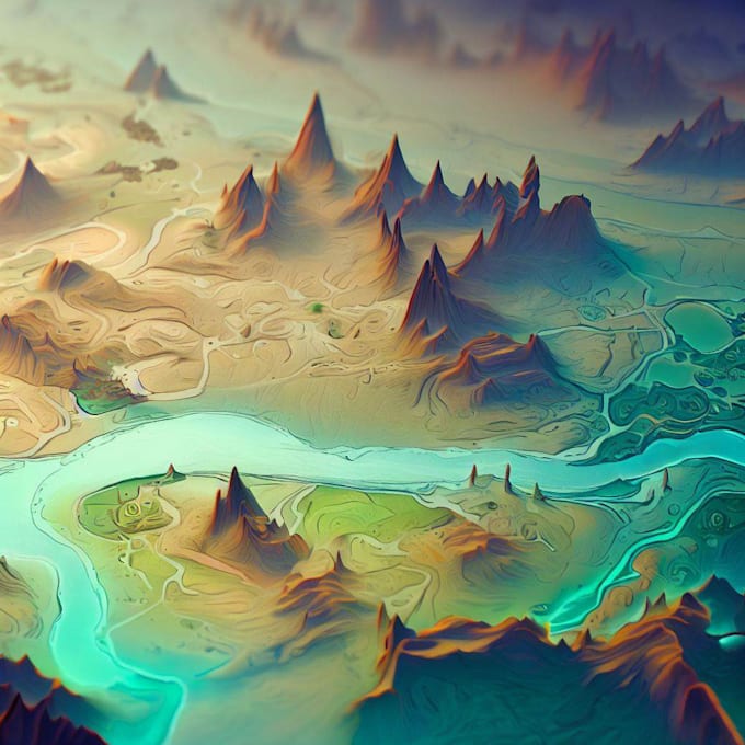 Create a beautiful fantasy map in 4k for you by Vlipeokey | Fiverr