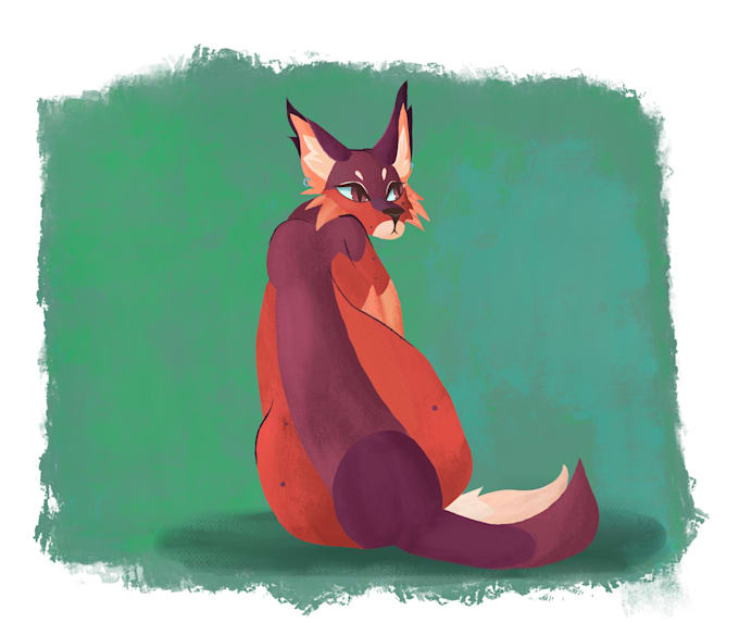 Draw your character in a cute lineless cartoon artstyle by Feluarena ...