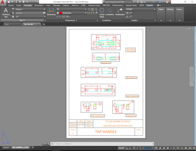 Draw your design in autocad 2d by D_nishshanka | Fiverr