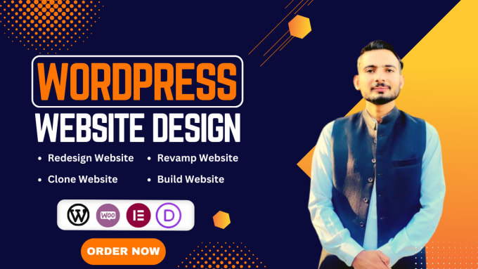 Design or revamp professional and creative wordpress elementor, divi ...