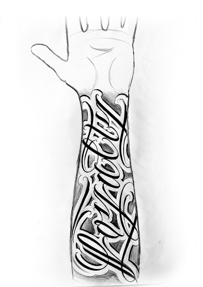 Unique lettering designs and projects for your tattoo by Choloboyz | Fiverr