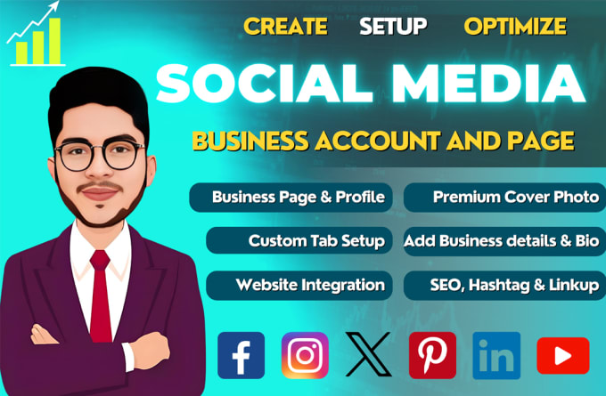 Create Setup Social Media Accounts Business Page Setup Profile Setup