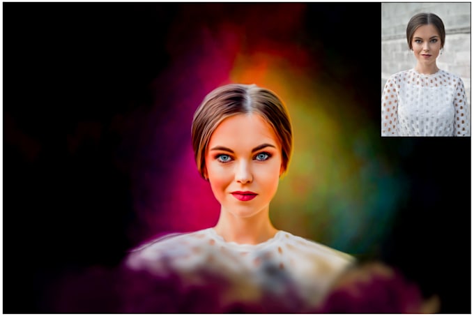 Photoshop oil painting editing by Deelipchauhan43 | Fiverr