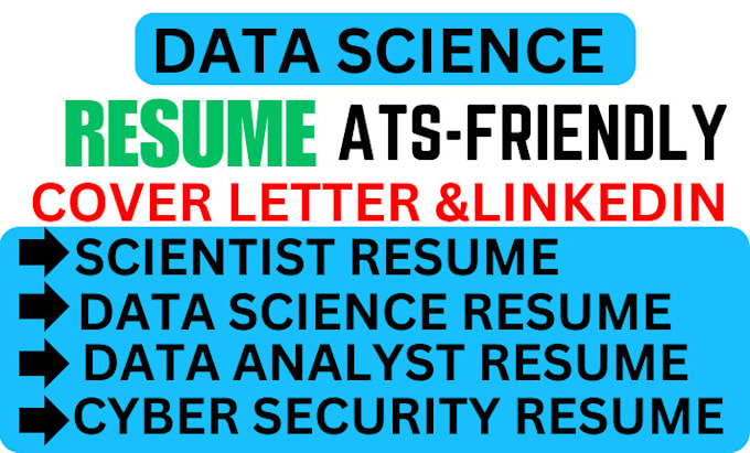 Craft data science resume with ats, data analyst resume with cover ...