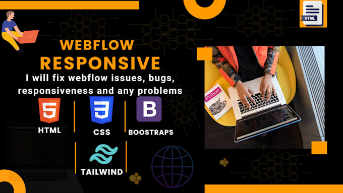 Fix web flow issues, bugs, responsiveness, and any problems by Dev_eleanor | Fiverr