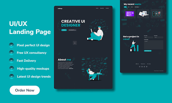 Pixel perfect figma ui ux design for your website by Nomaanakram706 ...