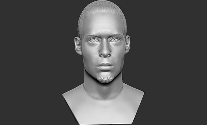 3d sculpt, head 3d bust model, realistic face, full body for 3d ...